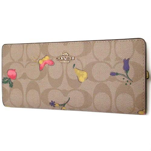 COACH コーチ 財布 アウトレット シグネチャー ドリーミーベジ スリムウォレット C9591 IMTVE : セレクトAG - 通販 ...