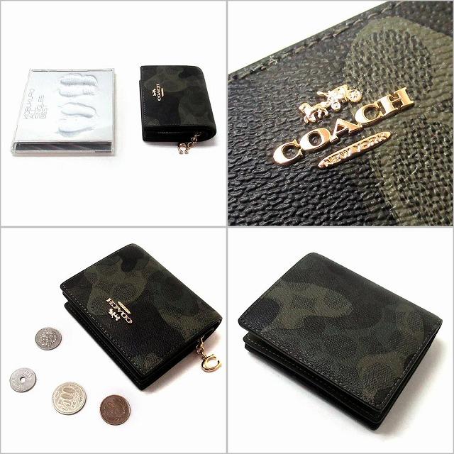 COACH 【並行輸入品】コーチ 財布 アウトレット カモ柄限定 ミニウォレットスナップ ウォレット 二つ折り財布 CW538 IMXAI ...