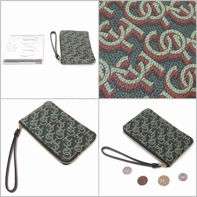 コーチ ポーチ COACH アウトレット モノグラム コーナージップ ポーチ リストレット CF548 IMGRN n230804 ...