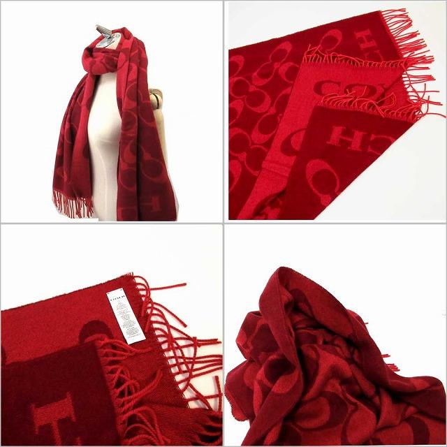 COACH コーチ マフラー アウトレット シグネチャー ウールxカシミヤ オーバーサイズ CB684 F8Q n221202 : セレクト ...