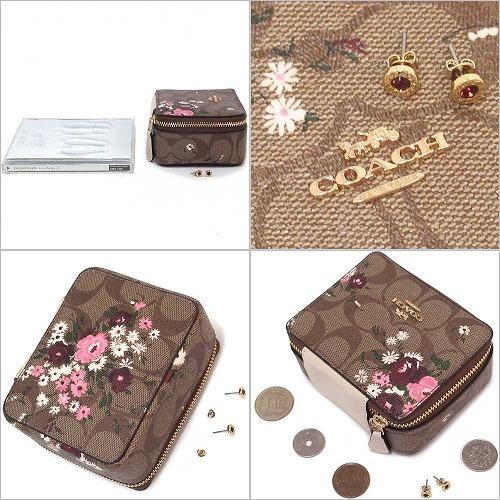 COACH コーチ アウトレット ギフトセット エバーグリーン フローラル プリント ジュエリーボックス イヤリング付 C7356 IME7V : セレクトAG - 通販 - Yahoo!ショッピング