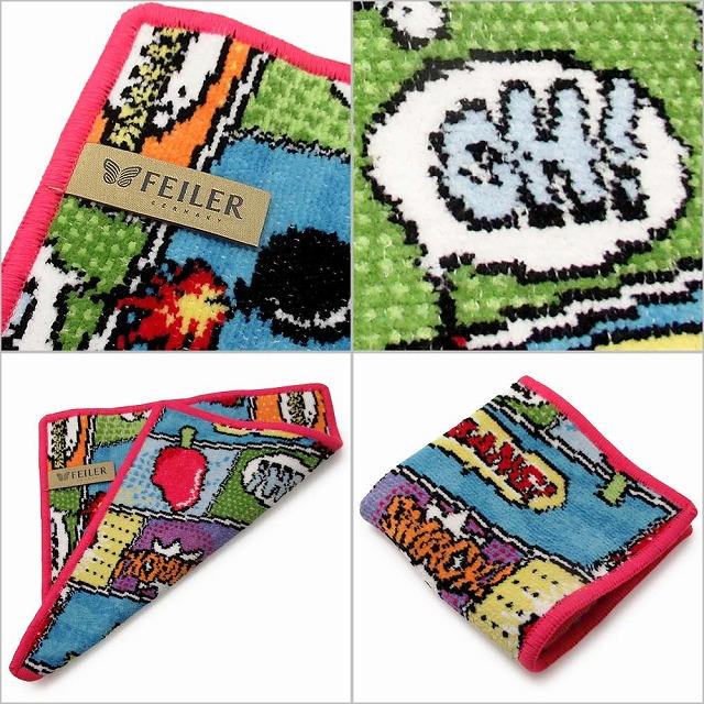 feiler FEILER フェイラー ハンカチ タオル タオルハンカチ 25cm コミックス Comics Feiler Chenille Towel ヒ゜ンク : セレクトAG - 通販 ...