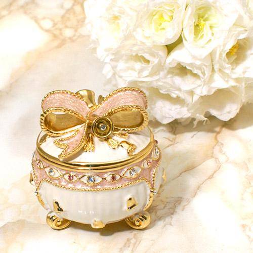 【ジュエリーボックス】 リボンベル ピンク EX397-1 : セレクトAG - 通販 - Yahoo!ショッピング