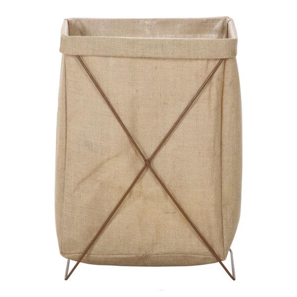 ランドリーバスケット ワイヤーバスケット おしゃれ ランドリーバッグ ランドリーボックス 収納ボックス 洗濯物入れ 麻ランドリーボックス 縦型 ...