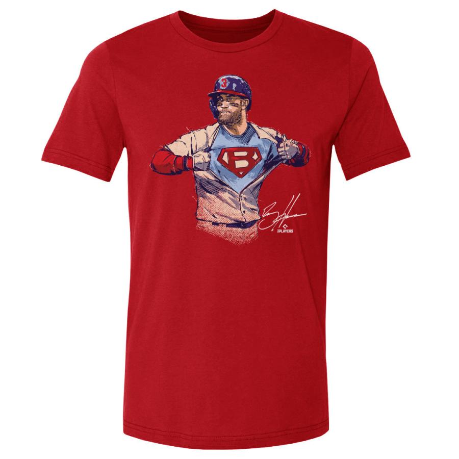 MLB ブライス・ハーパー フィリーズ Tシャツ Philadelphia Super Bryce T-Shirt 500Level レッド : バッシュ バスケグッズ SELECTION ...