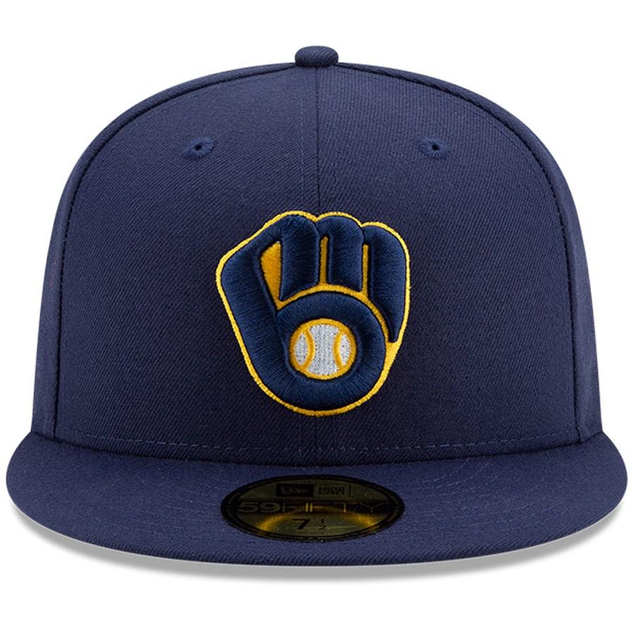 MLB ブリュワーズ キャップ 2023 ジャッキー・ロビンソン デー Jackie Robinson Day 59FIFTY ニューエラ/New Era ゴールド ネイビー :mlb ...