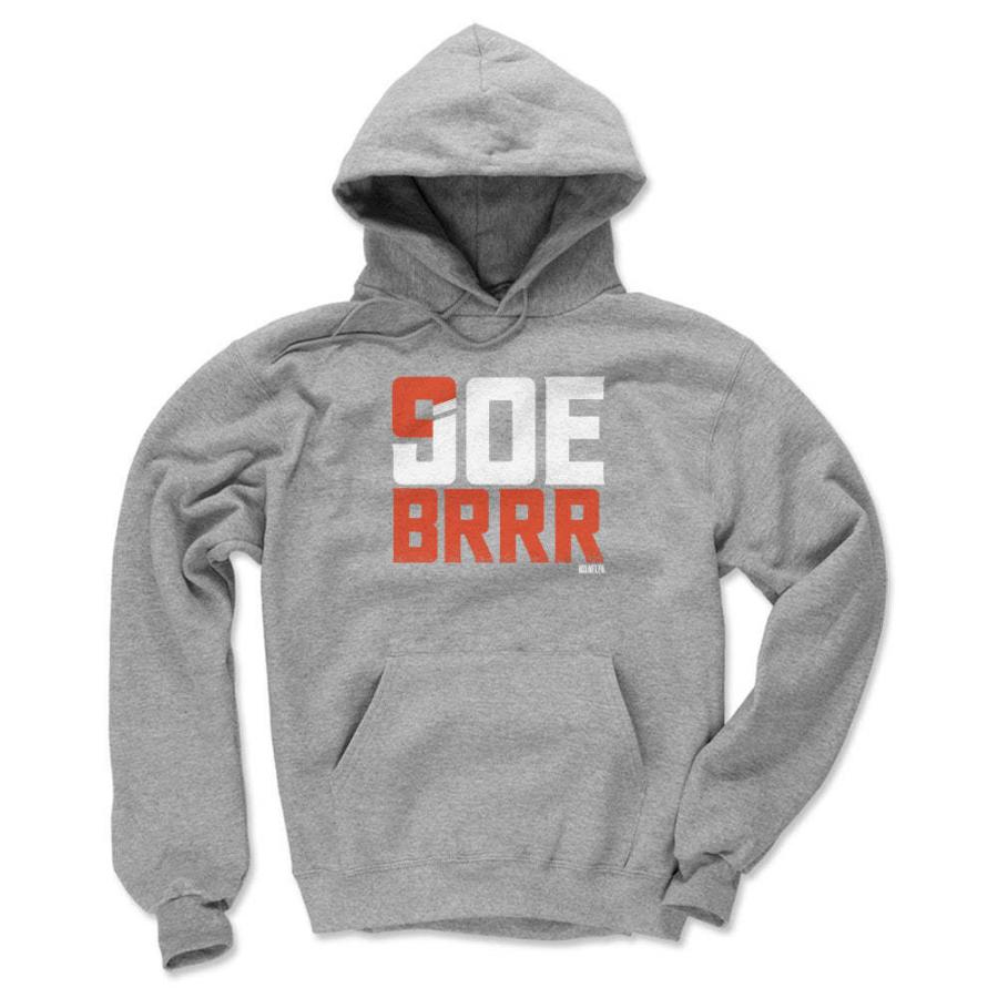 NFL ジョー・バロウ ベンガルズ パーカー Cincinnati Joe Brrr Hoodie フーディー 500level グレー ...