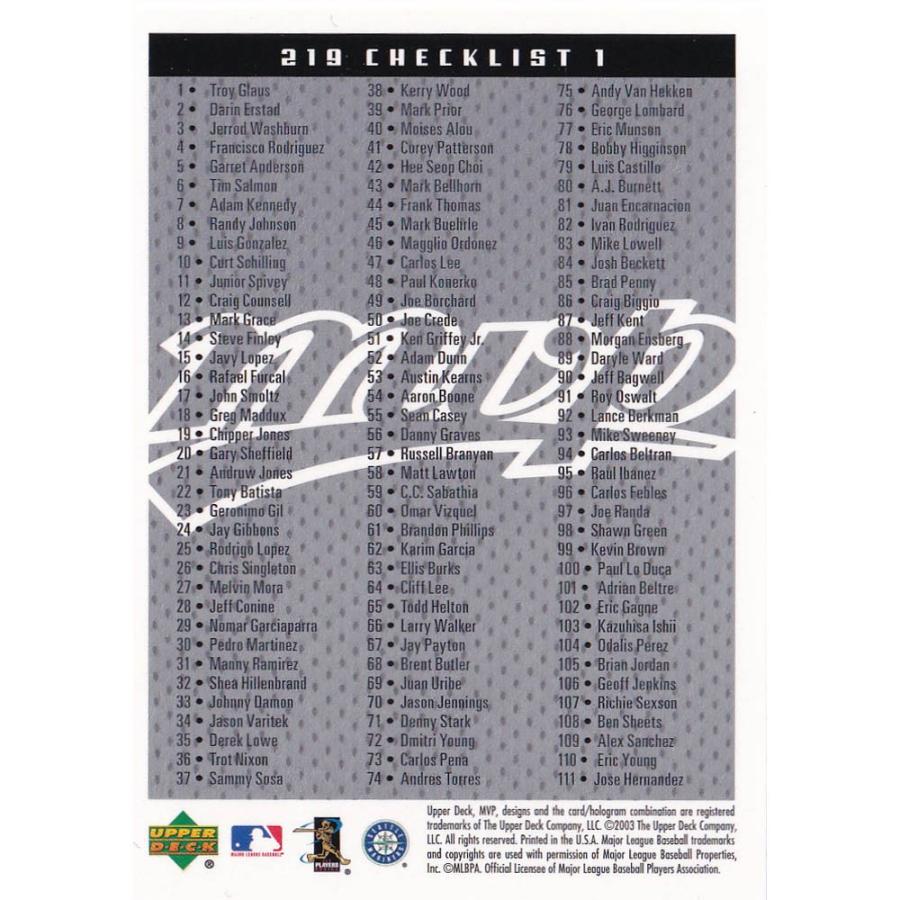 MLB イチロー シアトル・マリナーズ トレーディングカード/スポーツカード 2003 #219 Upper Deck : MLB.NBA.NFLグッズ SELECTION - 通販 ...