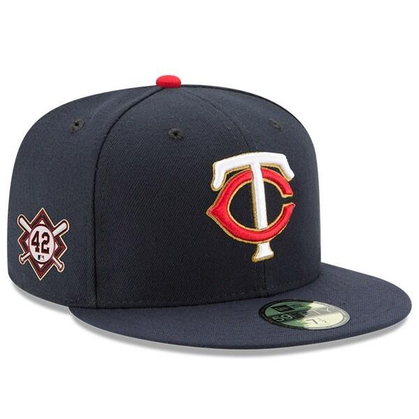 MLB ミネソタ・ツインズ キャップ ジャッキー・ロビンソン デー Jackie Robinson Day 59FIFTY 2022 ニューエラ/New Era ネイビー : mlb ...