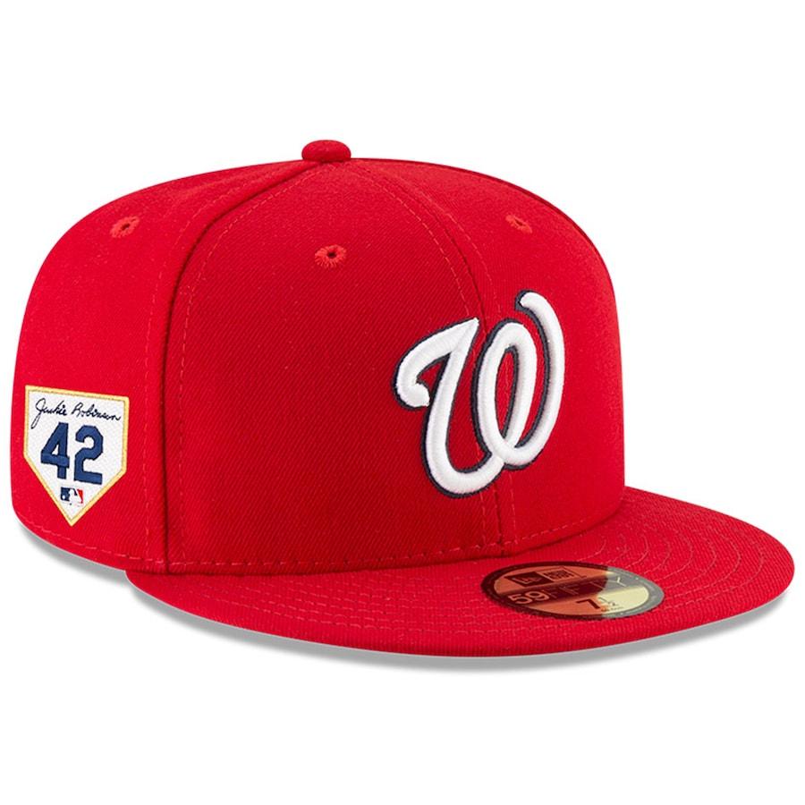NEW ERA MLB ナショナルズ キャップ 2023 ジャッキー・ロビンソン デー Jackie Robinson Day 59FIFTY ニューエラ/New Era レッド : MLB ...