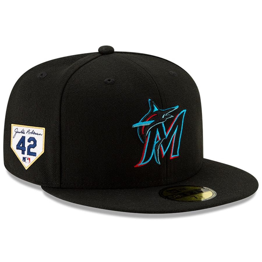 NEW ERA MLB マーリンズ キャップ 2023 ジャッキー・ロビンソン デー Jackie Robinson Day 59FIFTY ニューエラ/New Era ブラック : MLB ...