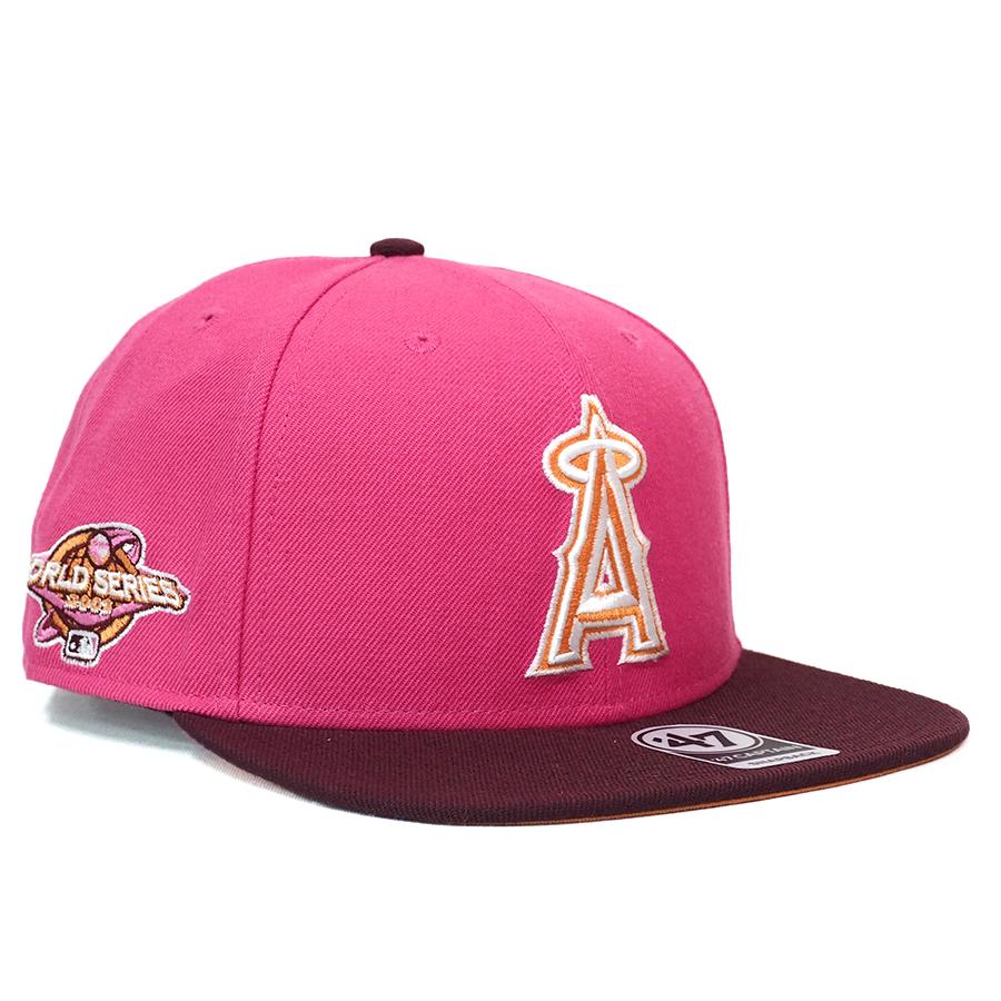 MLB エンゼルス キャップ 2002 ワールドシリーズ Captain Snapback Hat 47Brand WS2002|Pink ...