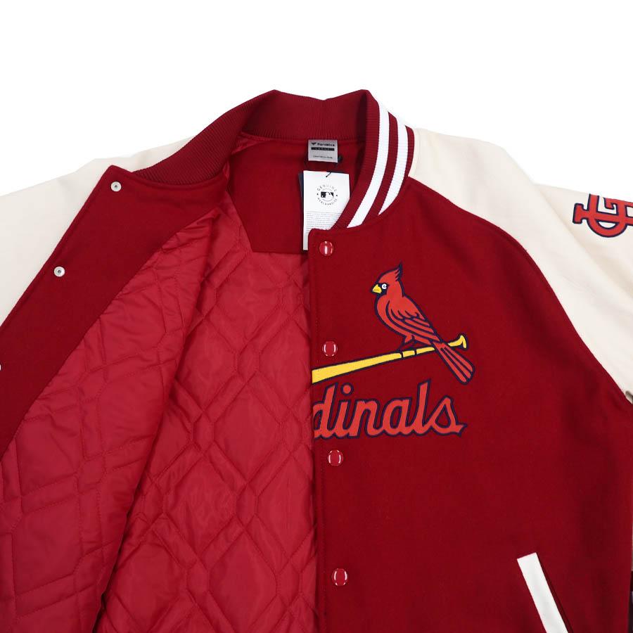 MLB カージナルス ジャケット PU Melton Jacket Fanatics レッド MLB カージナルス ジャケット PU Melton Jacket Fanatics レッド
