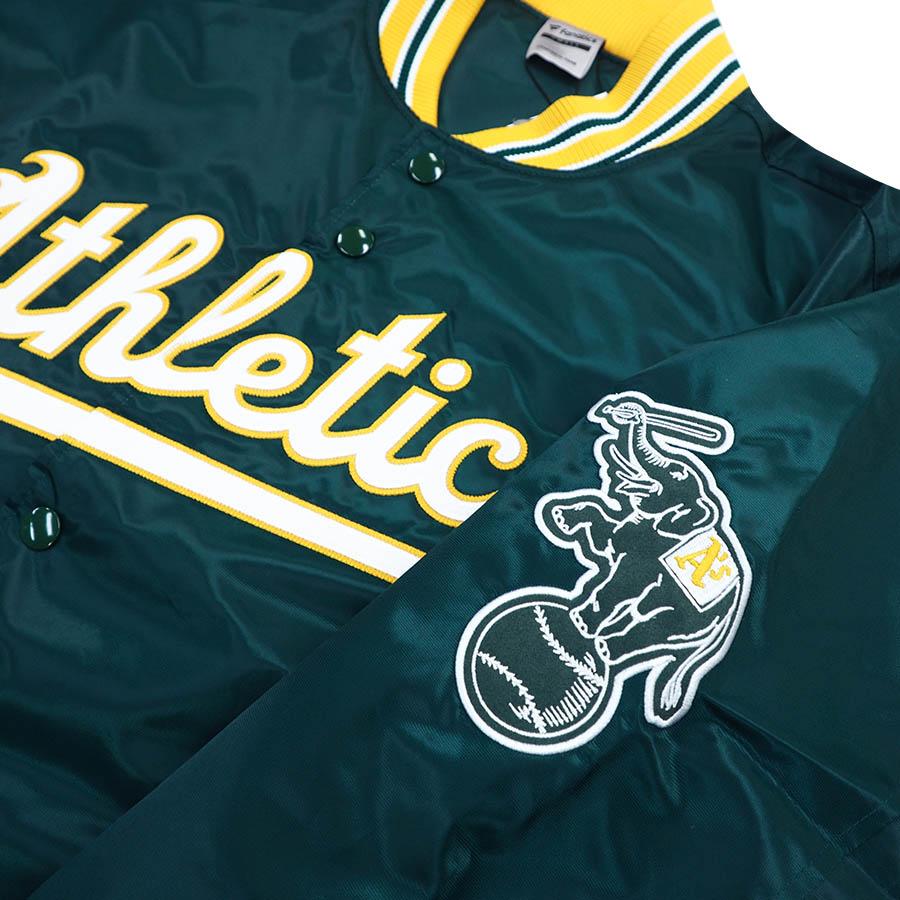 MLB アスレチックス ジャケット サテンジャケット アウター Fanatics グリーン : MLB.NBA.NFLグッズ SELECTION - 通販 - Yahoo!ショッピング