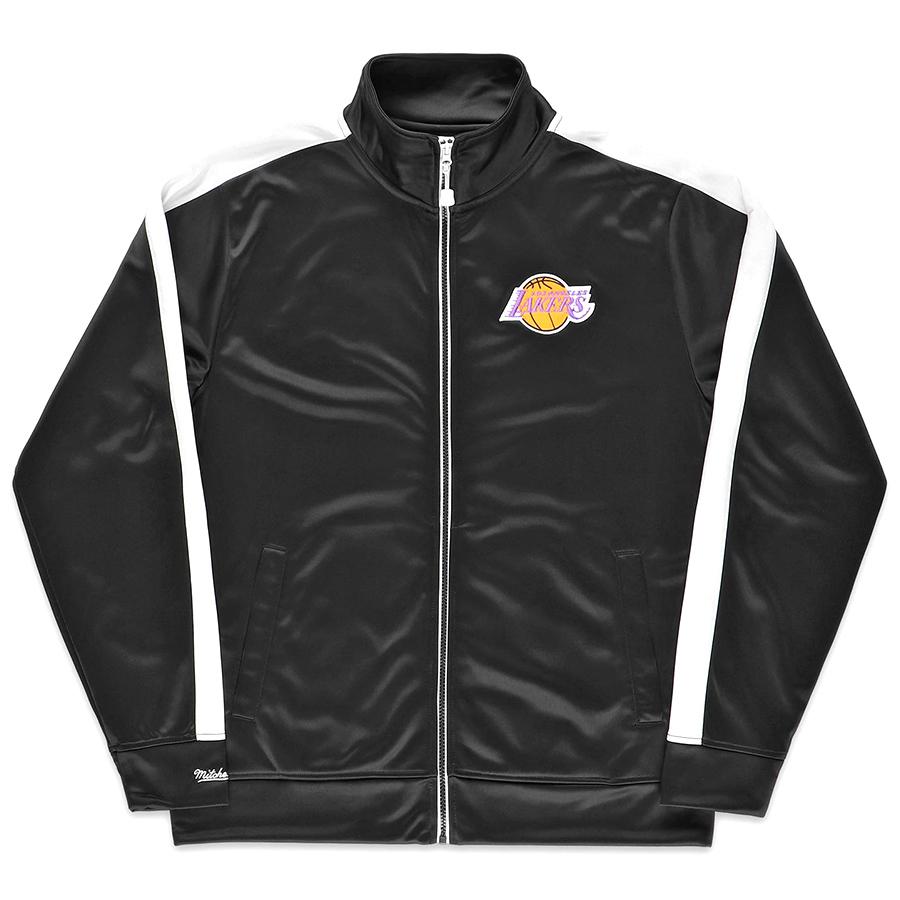 Mitchell&Ness（ミッチェルアンドネス） NBA レイカーズ ジャケット フラッシュバック ミッチェル＆ネス/Mitchell & Ness ブラック : MLB.NBA.NFL ...