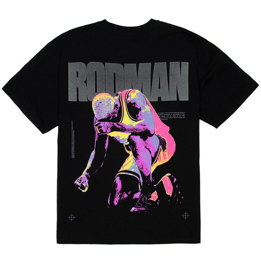 NBA デニス・ロッドマン Tシャツ 【現地買付】Ultraviolet Boxy T-Shirt ロッドマンアパレル Rodman Apparel ブラック : MLB.NBA.NFLグッズ ...