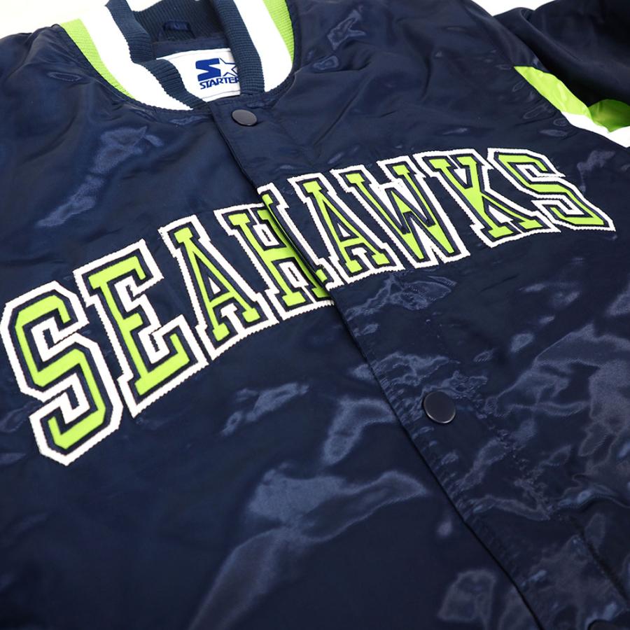 NFL シーホークス スタジャン THE ACEバーシティー サテン NFL シーホークス スタジャン THE ACEバーシティー サテン