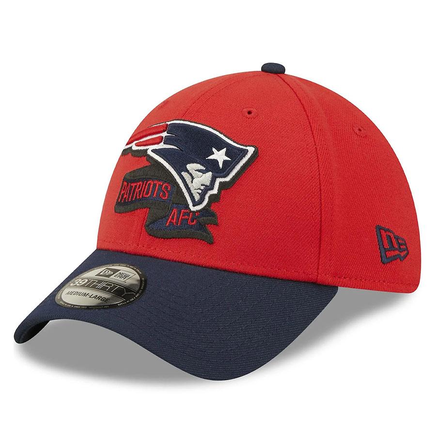 NFL ペイトリオッツ キャップ SEC 2022 サイドライン 39THIRTY Flex Cap ニューエラ/New Era レッド ...