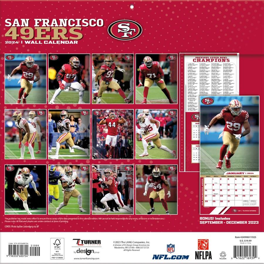 NFL 49ers カレンダー 2024 Team 壁掛け Wall Calendar Turner :nfl-231023cdc07:MLB ...