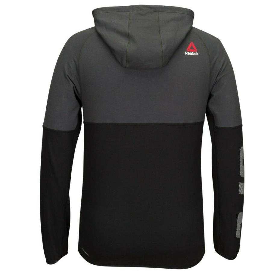 Reebok（リーボック） UFC パーカー ブラック メンズ 長袖 プルオーバー フーディー Training Speedwick ...