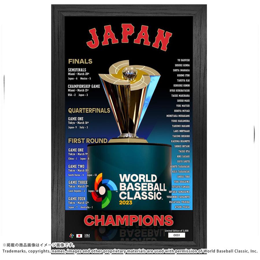 WBC 侍ジャパン フォトフレーム 2023 World Baseball Classic 優勝記念 Framed Trophy Panoramic The Highland Mint ...