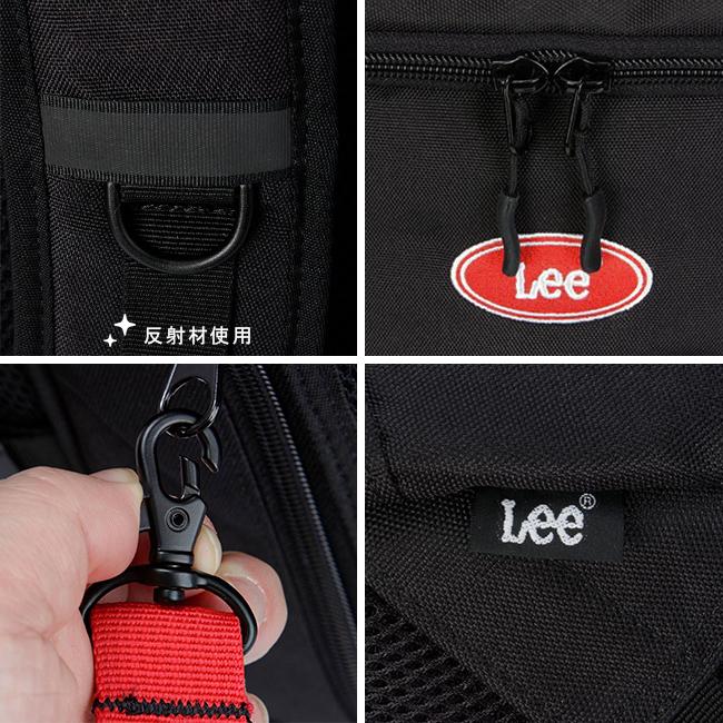 Lee リー リュック 32L 新作 大容量 軽量 撥水 男子 女子 中学生 高校生 黒 通学 スクエア ボックス型 スクールバッグ A4 B4 320-4931 :320-4931:カバンの ...