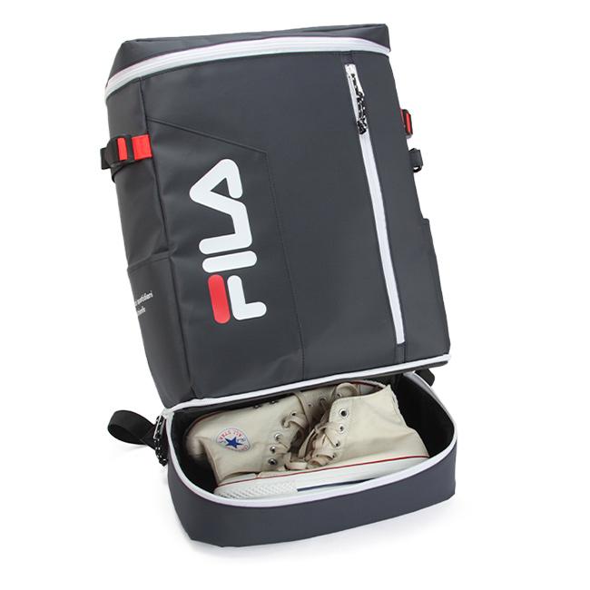 FILA 最大38% 2/15限定 フィラ リュック 35L 大容量 女子 男子 軽量 防水 黒 中学生 高校生 通学 大きめ スクエア ボックス型 スクールバッグ スクバ 7763 ...