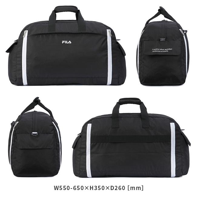 最大31% 11/25限定 フィラ セグレート ボストンバッグ 2WAY 52L/62L 拡張 修学旅行 部活 高校生 中学生 女子 男子 大容量 軽量 撥水 ブランド FILA 7837 ...