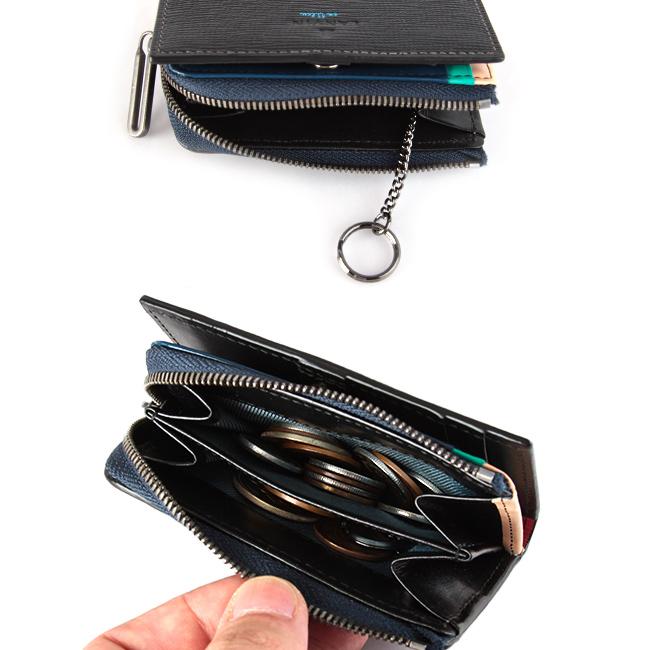 最大40% 5/15限定 ランバンオンブルー コインケース 小銭入れ 本革 メンズ レディース ラウンドファスナー スタンパ LANVIN ...