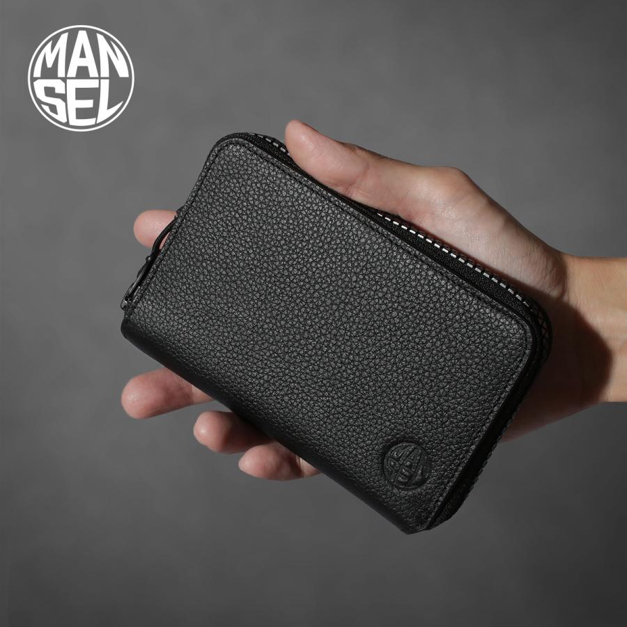 MAN-SEL マンセル 財布 本革 ミドルウォレット メンズ ラウンドファスナー ブランド mansel 0008 : カバンのセレクション ...