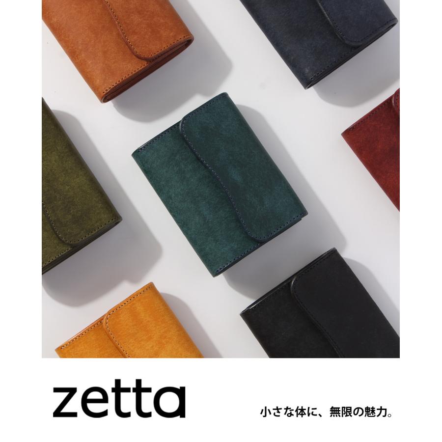最大31% 12/26限定 ゼタ 二つ折り財布 ミニ財布 日本製 本革 レザー プエブロ ミニウォレット ギャルソン メンズ レディース zetta Pueblo zetta-001PB ...