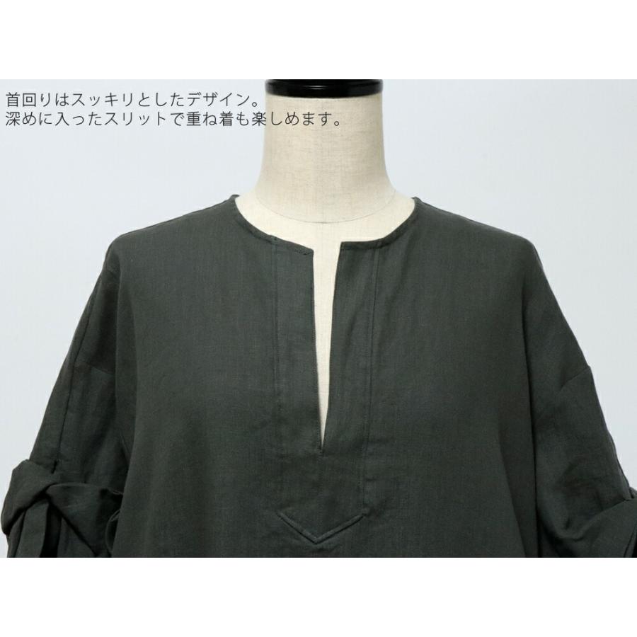 TICCA ツイストスリーブワンピース TBES-409 国産リネン100％ ティッカ 日本製 : 雑貨のお店セレクト・ペンギン - 通販 - Yahoo!ショッピング