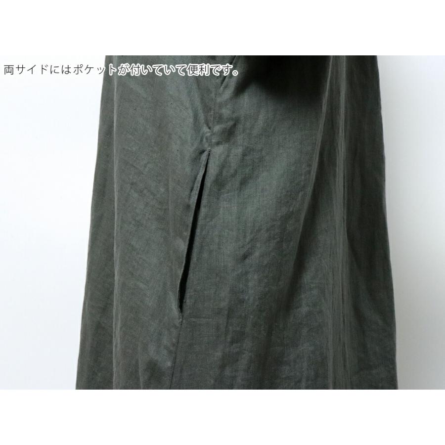 TICCA ツイストスリーブワンピース TBES-409 国産リネン100％ ティッカ 日本製 : 雑貨のお店セレクト・ペンギン - 通販 - Yahoo!ショッピング