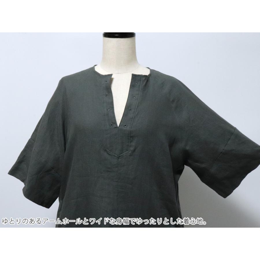 TICCA フレアスリーブワンピース TBES-408 国産リネン100％ ティッカ 日本製 : 雑貨のお店セレクト・ペンギン - 通販 - Yahoo!ショッピング