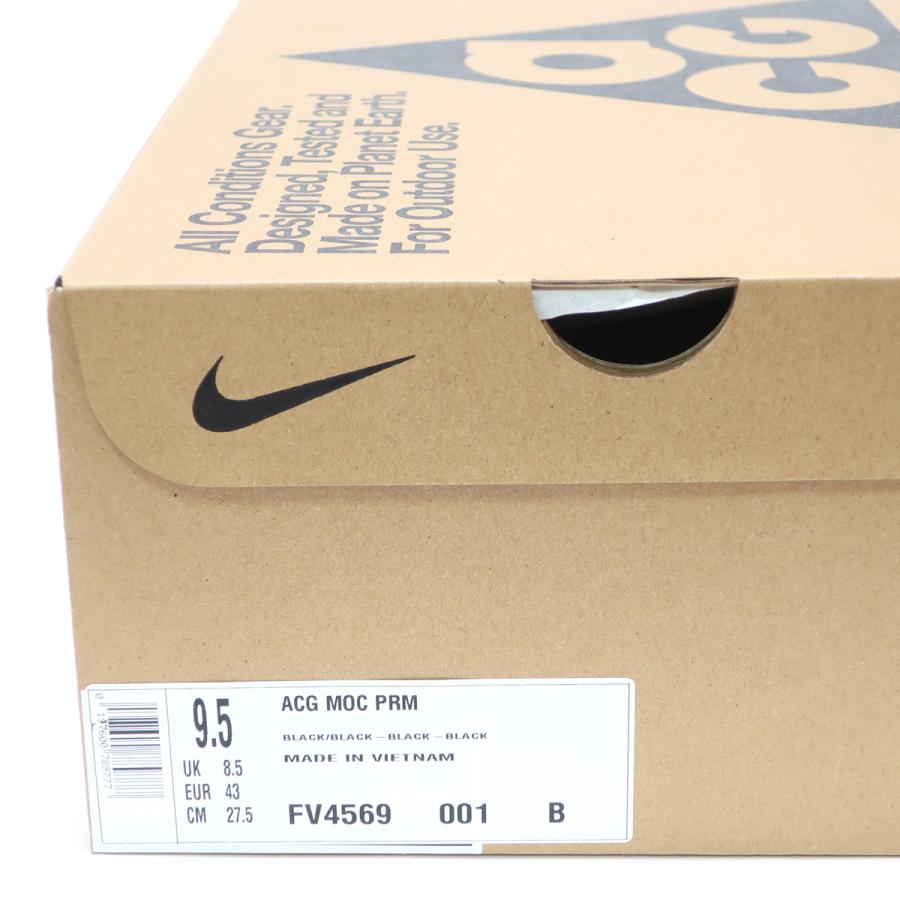 NIKE B GRADE品☆NIKE ACG MOC PREMIUM BLACK/BLACK US9.5 (27.5cm) PRM ( Bグレード品 ナイキ エーシージー モック プレミアム ...