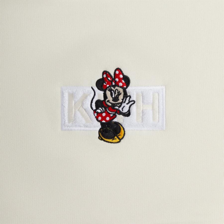 KITH Disney x Kith for Mickey & Friends Cyber Monday Minnie Classic Logo Crewneck Sandrift XL ...