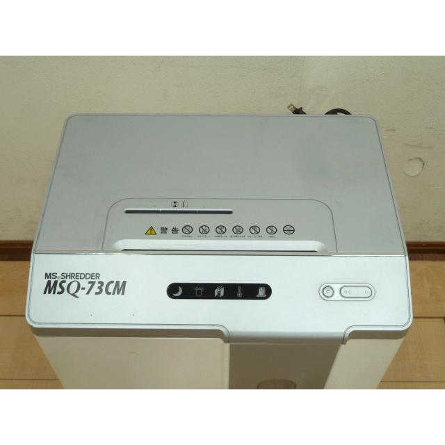 明光商会 【中古】明光商会 MS シュレッダー MSQ-73CM ワンカットクロス オフィス キャスター付 A4 最大細断20枚 投入幅230mm 細断サイズ4x40mm CD : セレクト ...