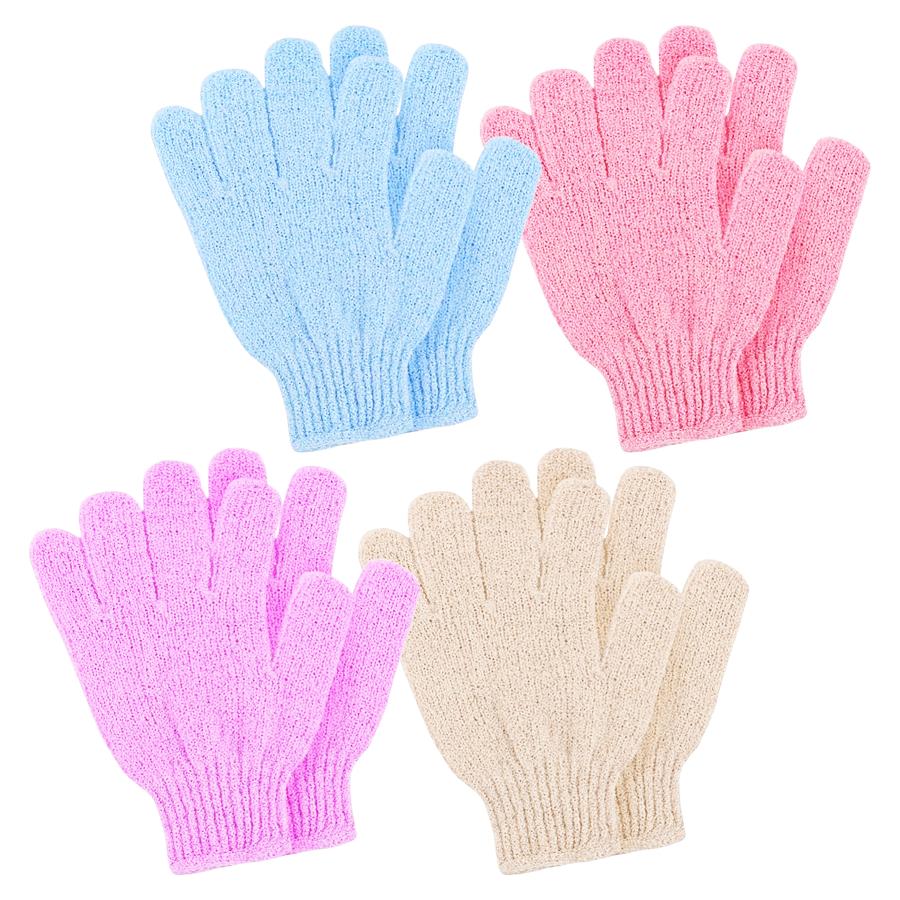 バスグローブ 5本指 浴用手袋 全4色 ボディウォッシュ 泡立ち 角質除去 垢すり お風呂 シャワー バス用品 沐浴介助 介護用品 福祉用具 ...