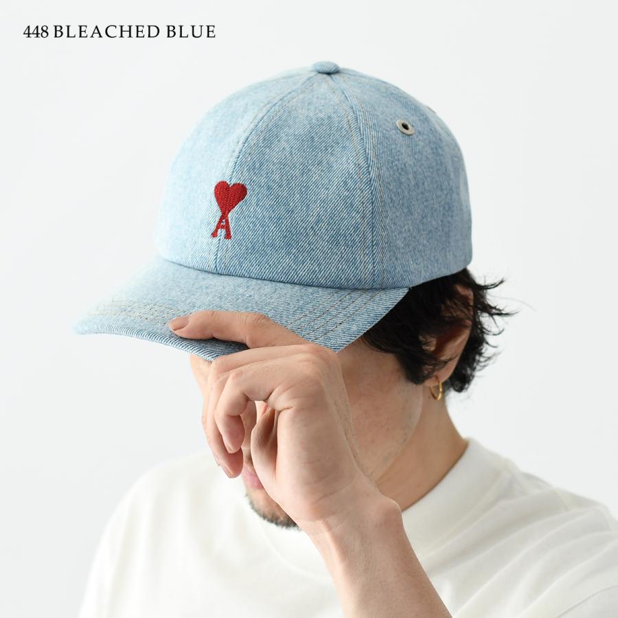 AMI Alexandre Mattiussi アミ パリス 帽子 ウォッシュドデニム AMI Alexandre Mattiussi アミ パリス 帽子 ウォッシュドデニム