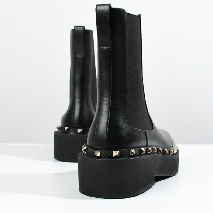 VALENTINO ヴァレンティノ ブーツ シューズ スタッズアンクル VALENTINO ヴァレンティノ ブーツ シューズ スタッズアンクル
