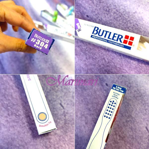 BUTLER（SUNSTAR） サンスター 歯ブラシ バトラー #304 5本セット 歯周炎〜歯周炎（軽度）用歯ブラシ 歯科医院取扱品ハブラシ ...