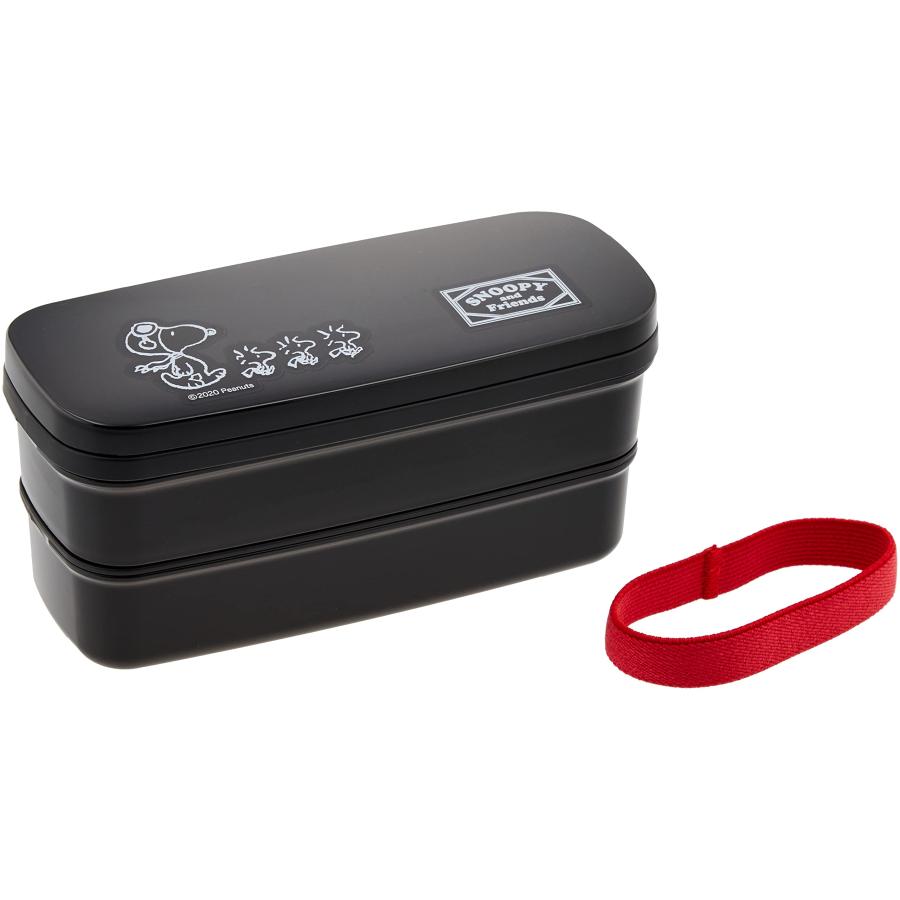 OSK ランチボックス二段 スヌーピー(ブラック) PW-28K : セレクトショップSakura - 通販 - Yahoo!ショッピング