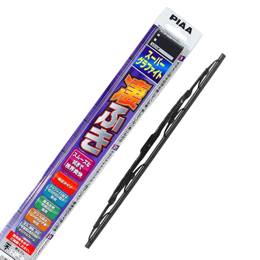PIAA(ピア) ワイパー ブレード 650mm スーパーグラファイト グラファイトコーティングゴム 1本入 呼番82 WG65 : セレクトショップSakura - 通販 - Yahoo ...