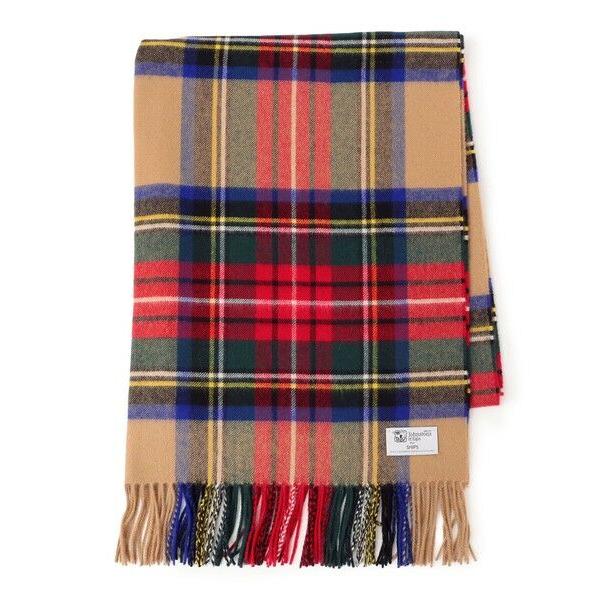 SHIPS（シップス） 【SHIPS別注】JOHNSTONS:カシミヤチェックストール