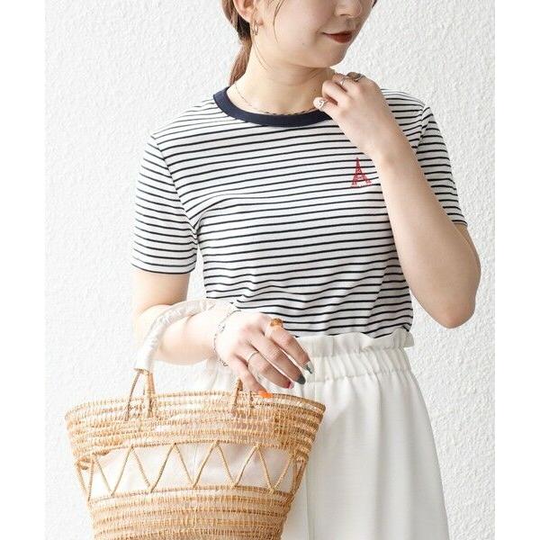 SHIPS for women / シップスウィメン 【SHIPS any別注】PETIT BATEAU: ロゴ プリント コンパクト ボーダー TEE 25SS : タカシマヤファッション ...