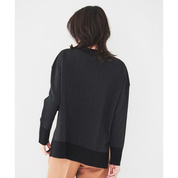 UNTITLED（アンタイトル） 【体型カバー/洗える】ヘリンボーン柄 V