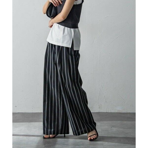 MAYSON GREY / メイソングレイ ストライプサイドベルトワイドパンツ≪洗濯機で洗える≫ : タカシマヤファッションスクエア - 通販 - Yahoo!ショッピング