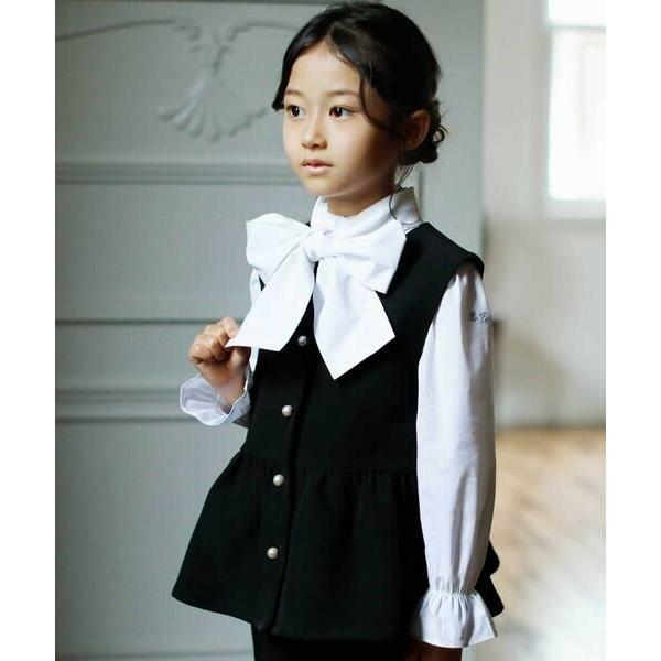 BeBe / べべ ダブルクロスパールボタンペプラムベスト(110~130cm) : タカシマヤファッションスクエア - 通販 - Yahoo!ショッピング