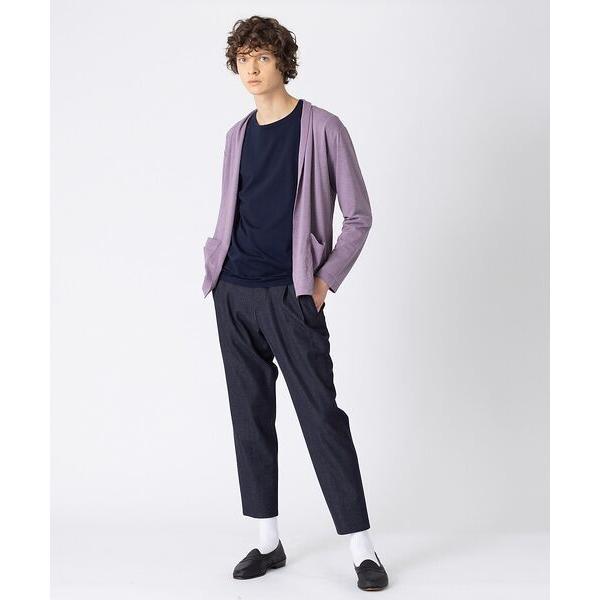 ABAHOUSE（アバハウス） 鹿の子 ストレッチ ボタンレス カーディガン