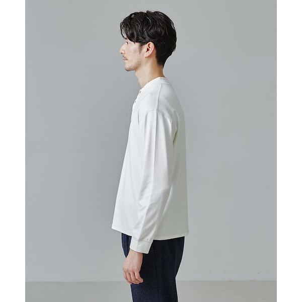 ABAHOUSE（アバハウス） 【ヘンリーネック】ポンチ 長袖 Tシャツ